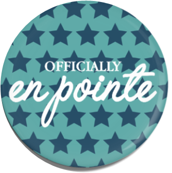 Button - Officially En Pointe (Stars) – B Plus Printworks