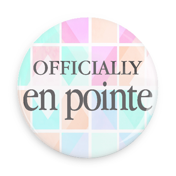 Button - Officially En Pointe (Color Grid) – B Plus Printworks